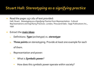 Stuart Hall theories of representation | PPTX