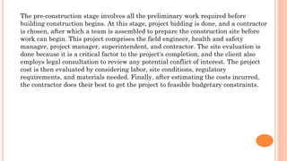 Essential Stages of Construction Project Management | PPTX