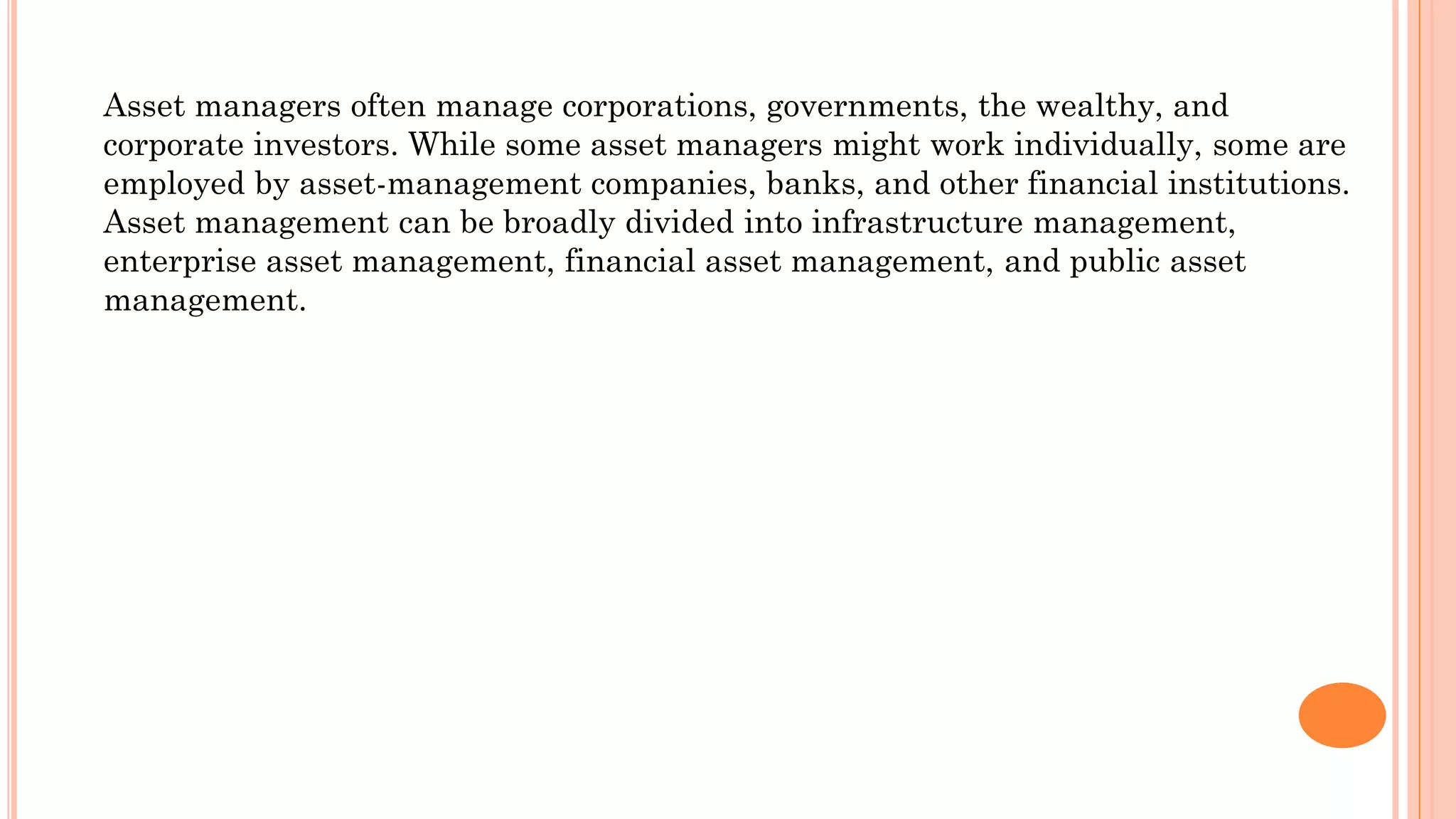 Various Types of Asset Management | PPTX