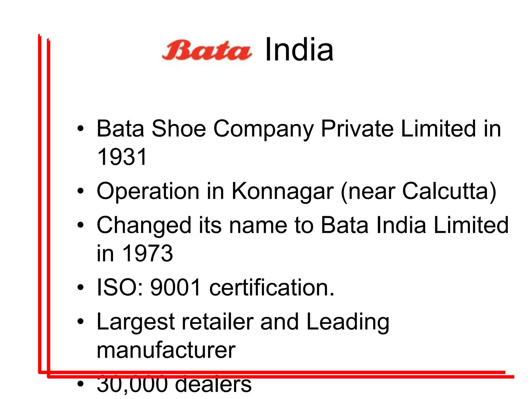 Bata-Corporate Profile | PPTX