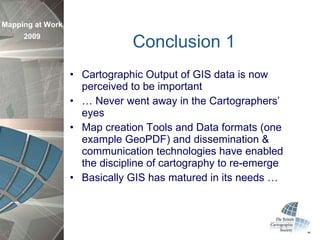 Stuart Miller - GIS Output and the Role of Cartography | PPS