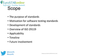 "ISO 29119 - The New Set of International Standards on Software Testing ...