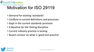 "ISO 29119 - The New Set of International Standards on Software Testing ...