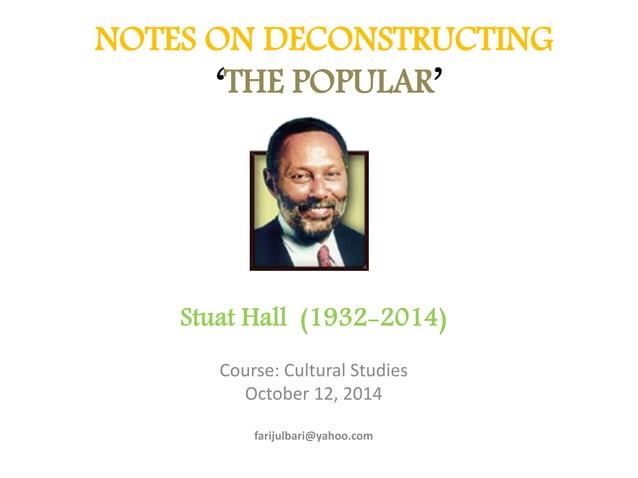 Stuat Hall by Farij | PPT