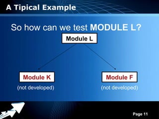 Stub Testing and Driver Testing | PPT | Web Development | Internet