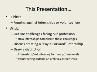 Wanted, Free Labor: The Impact and Ethics of Unpaid Work | PPTX