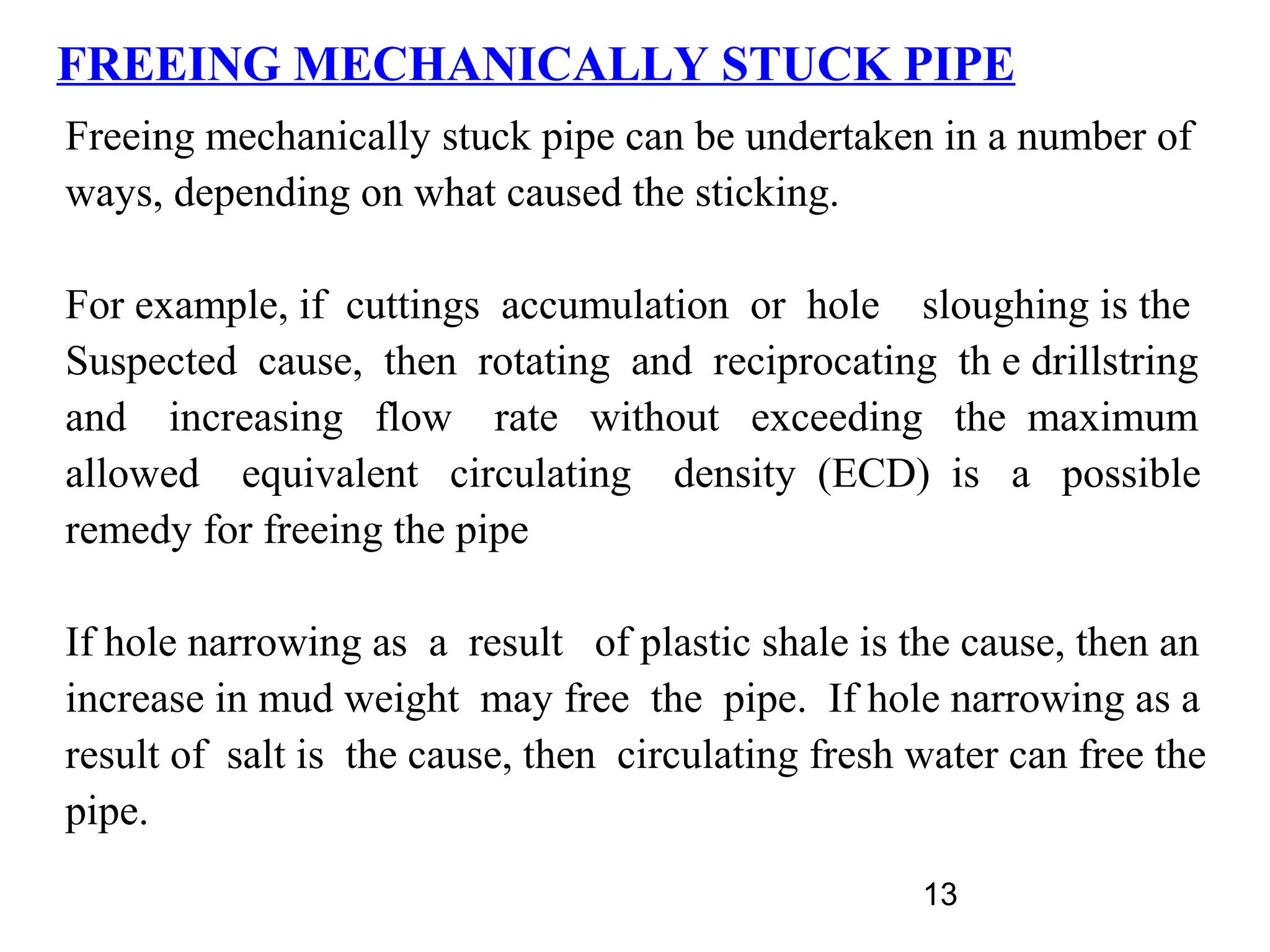 Stuck pipe | PPT