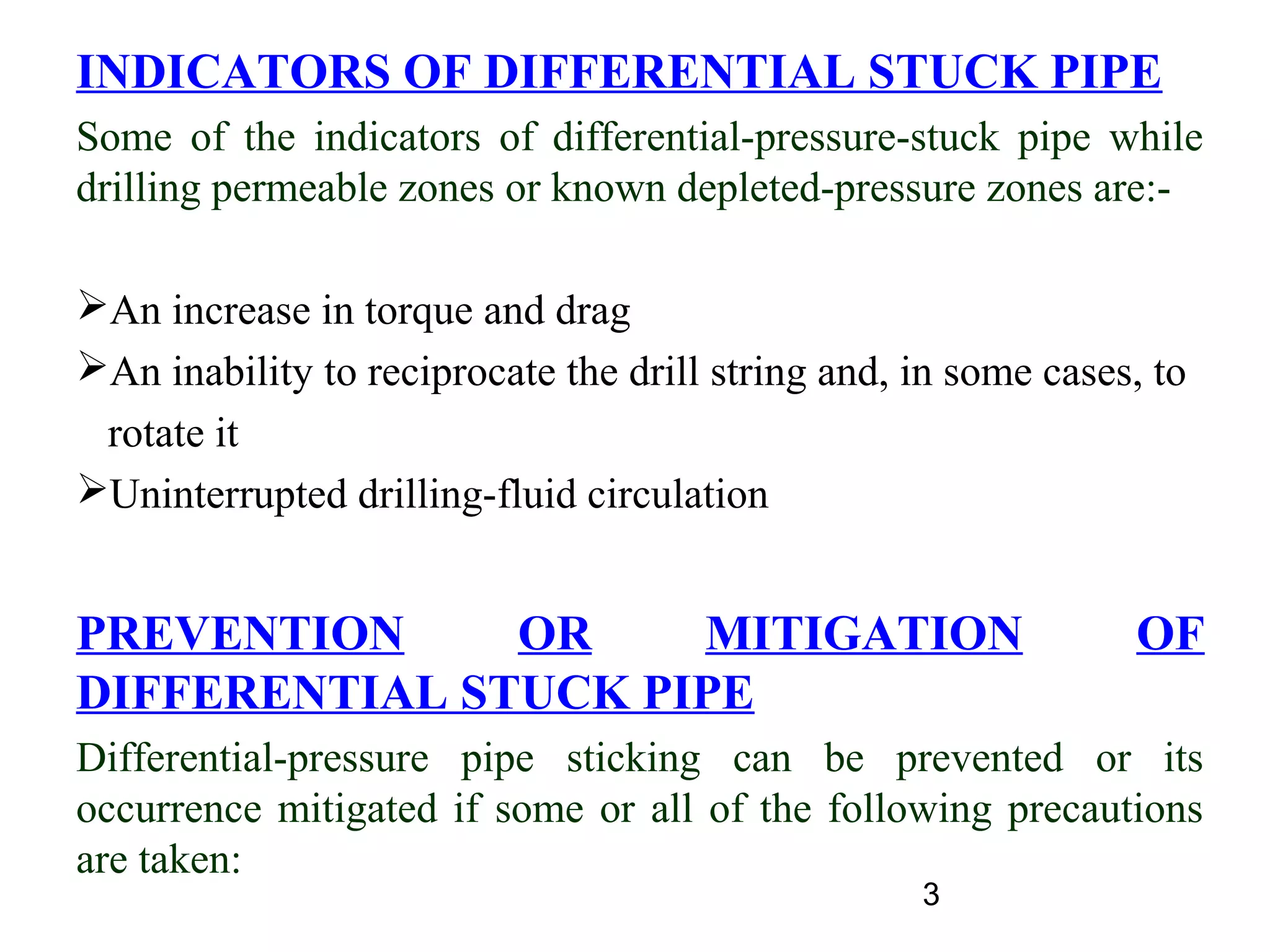 Stuck pipe | PPT