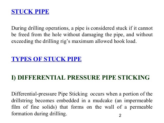 Stuck pipe