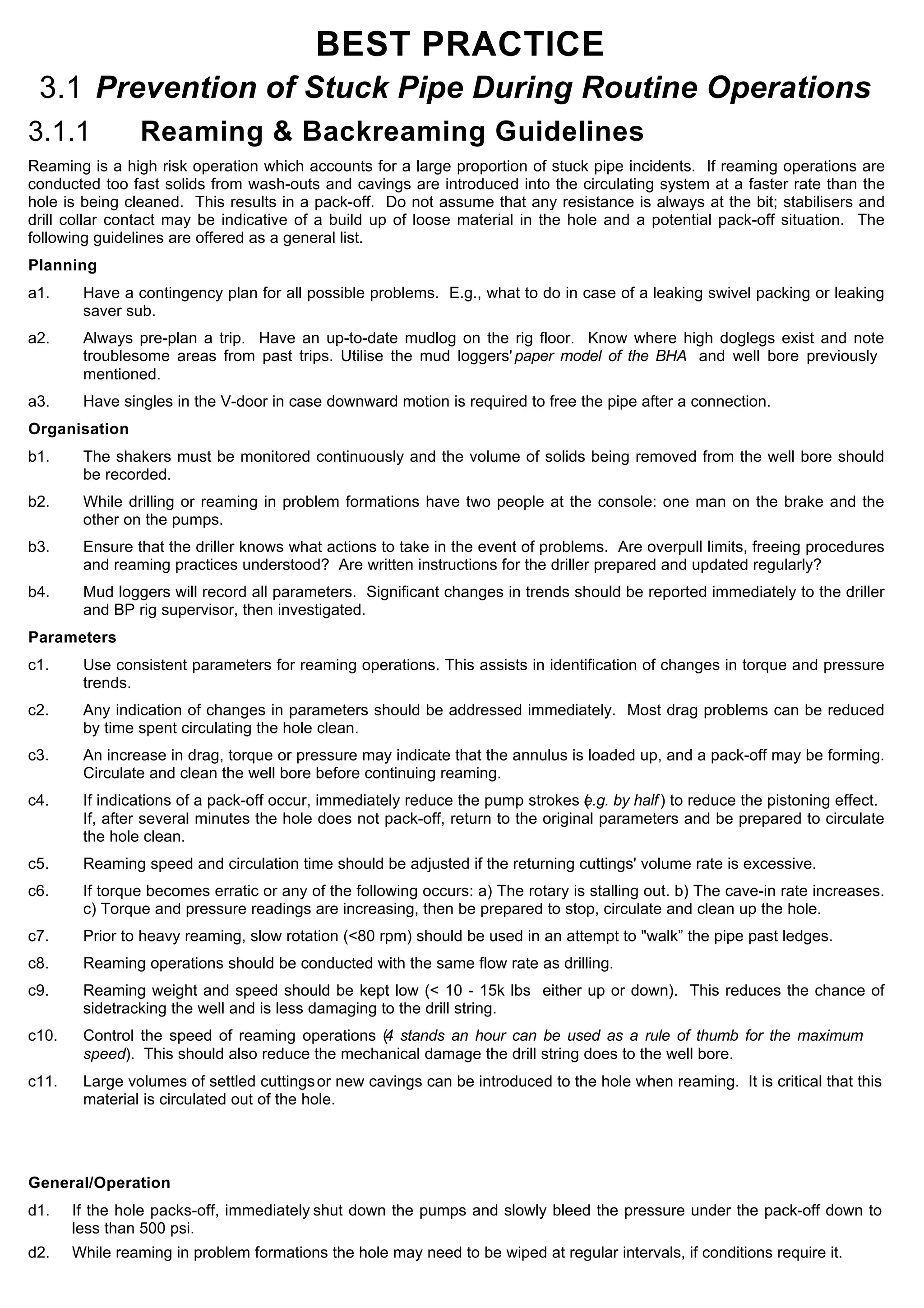 Stuck pipe manual | PDF