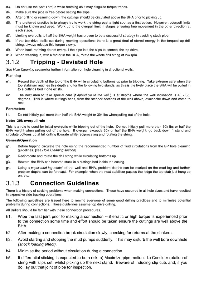 Stuck pipe manual | PDF