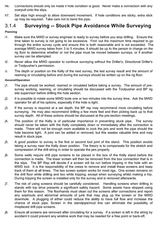 Stuck pipe manual | PDF