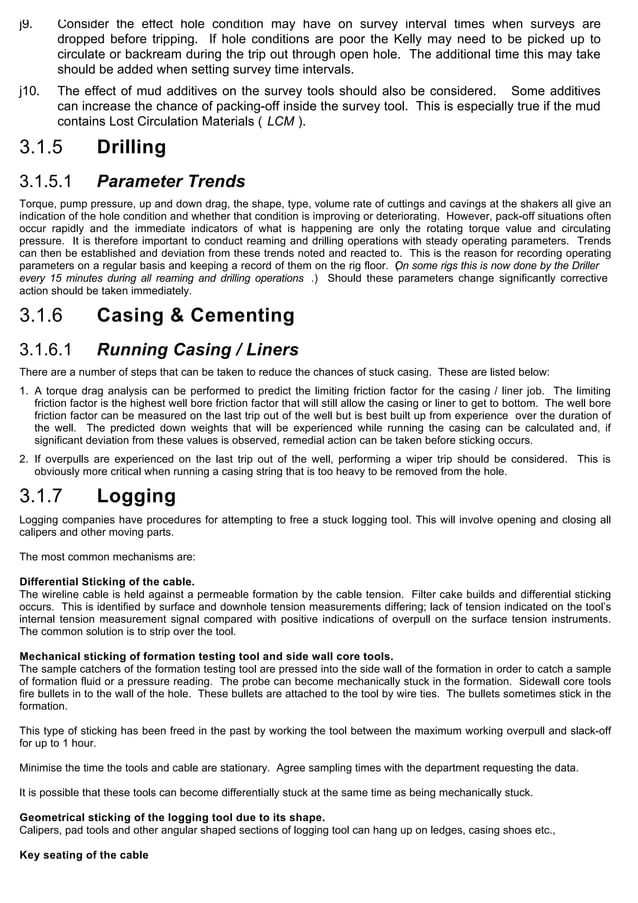 Stuck pipe manual | PDF