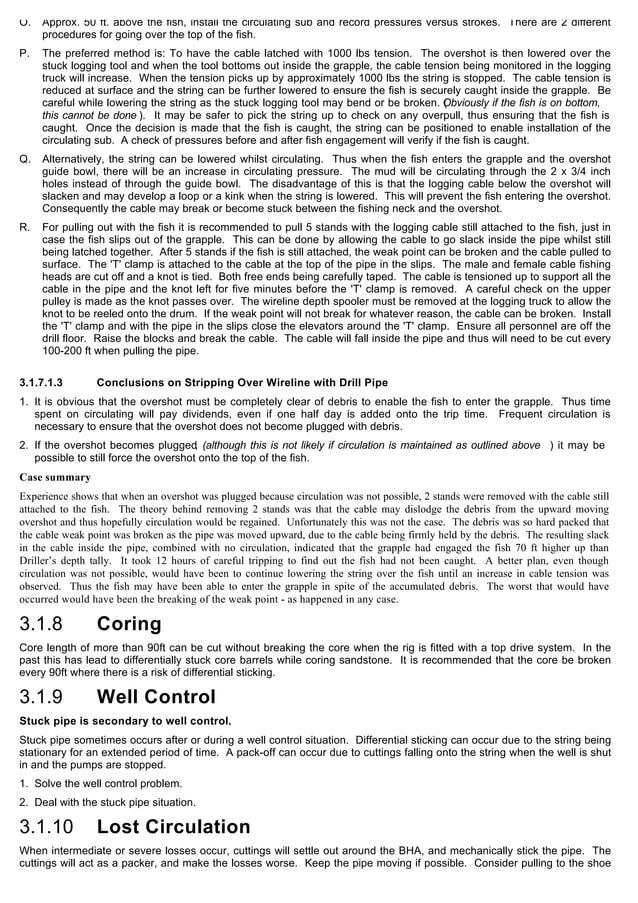 Stuck pipe manual | PDF