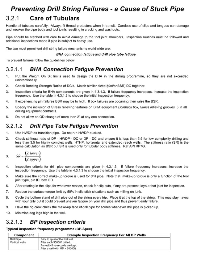 Stuck pipe manual | PDF