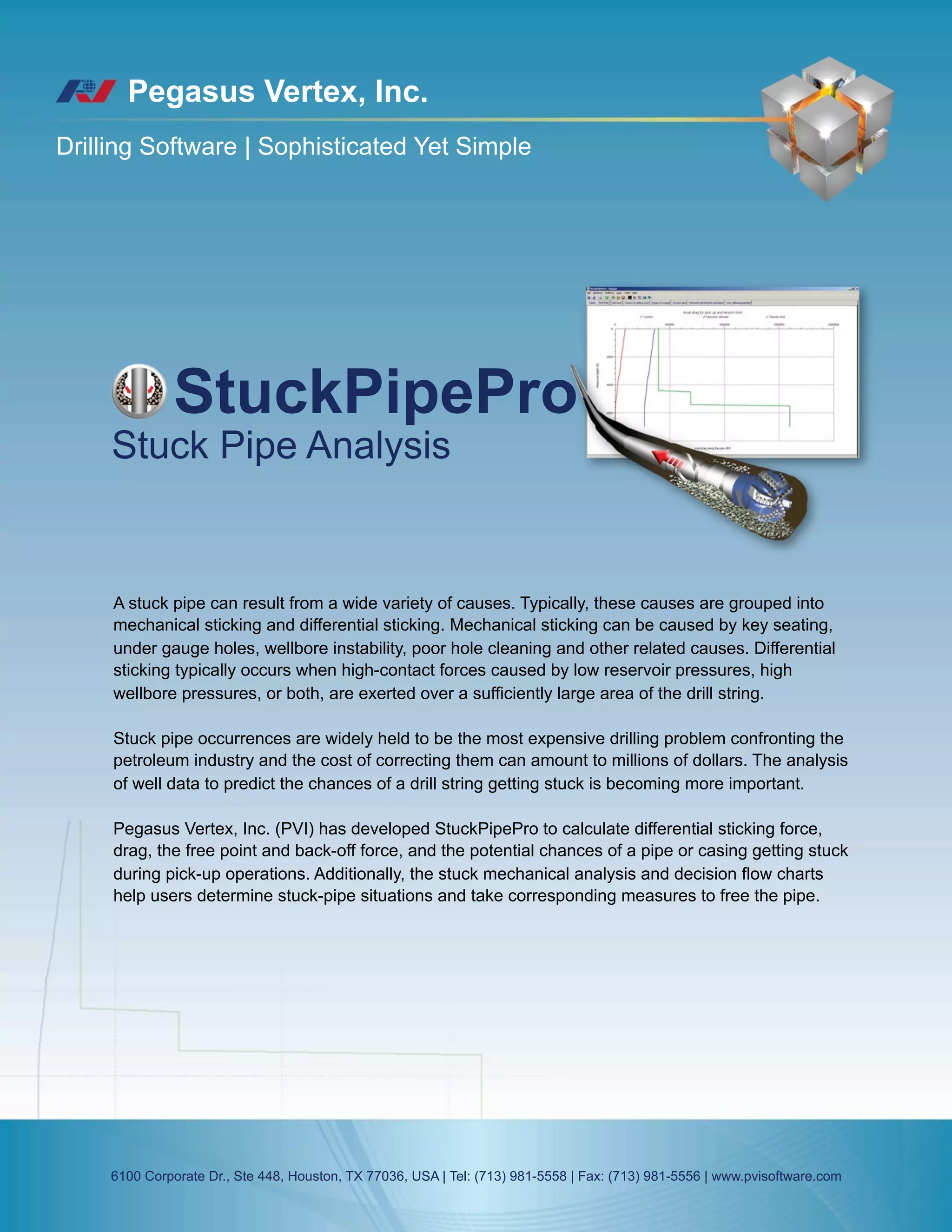 StuckPipePro | Stuck Pipe Analysis Software | PDF