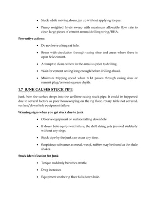 Stuck up– packing and bridging dd | PDF