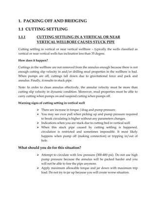 Stuck up– packing and bridging dd | PDF