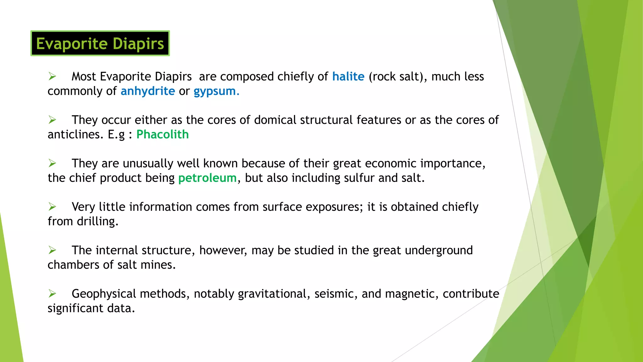 Stuctural geology - Diapirs and Structural feautures By M.P. Billings ...