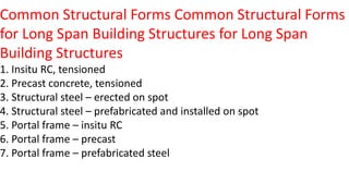 Stucture large span area | PPTX