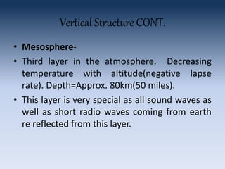 Stucture of atmoshere | PPTX