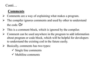 Stucture of c program | PPT | Free Download