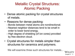 Stucture of Crystals Material Science Engineering | PPT