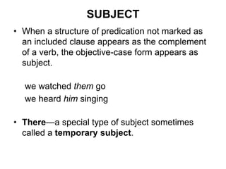 Structures of Predication Introduction | PPTX
