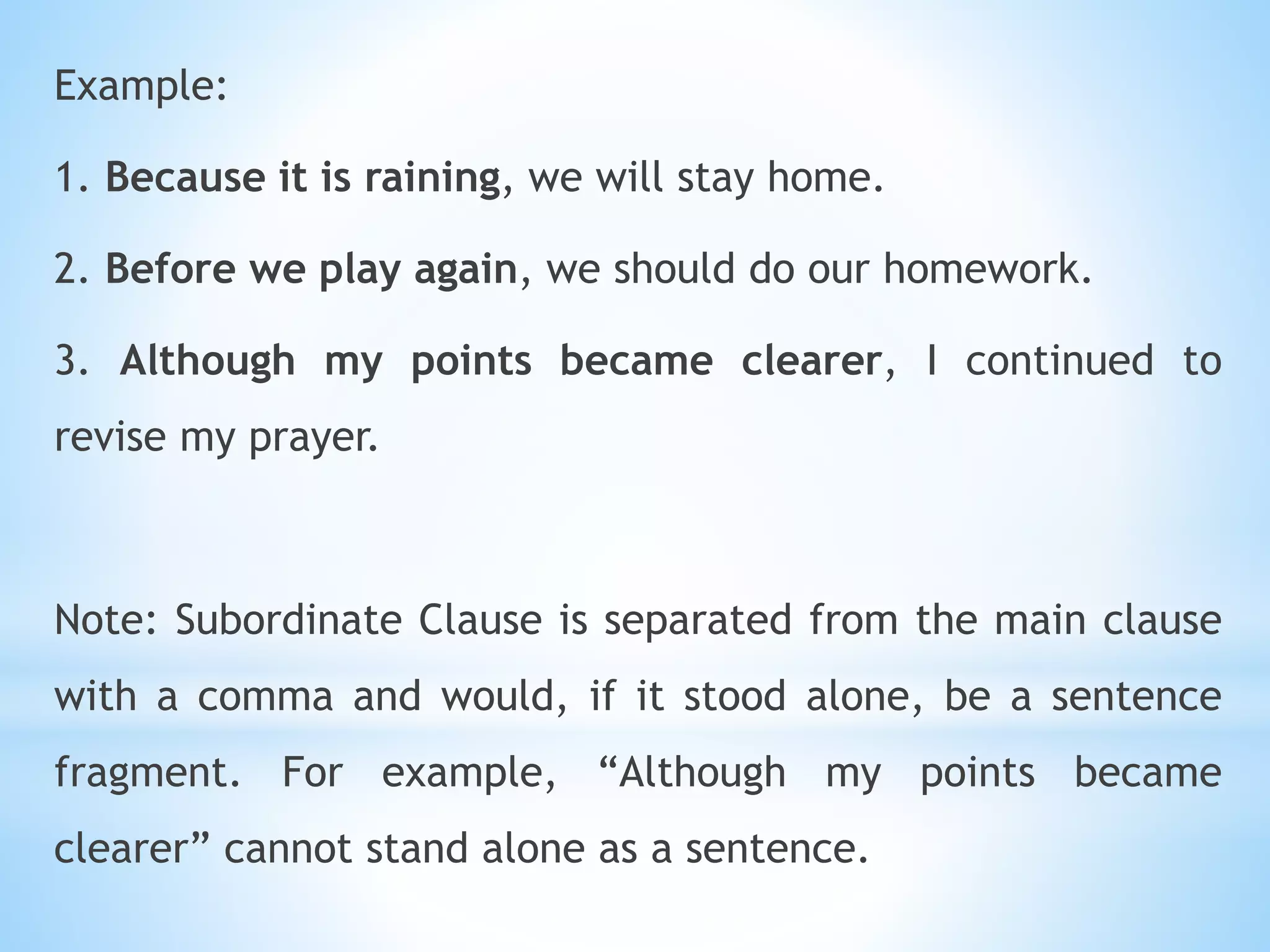 Stuctures of Subordination | PPTX