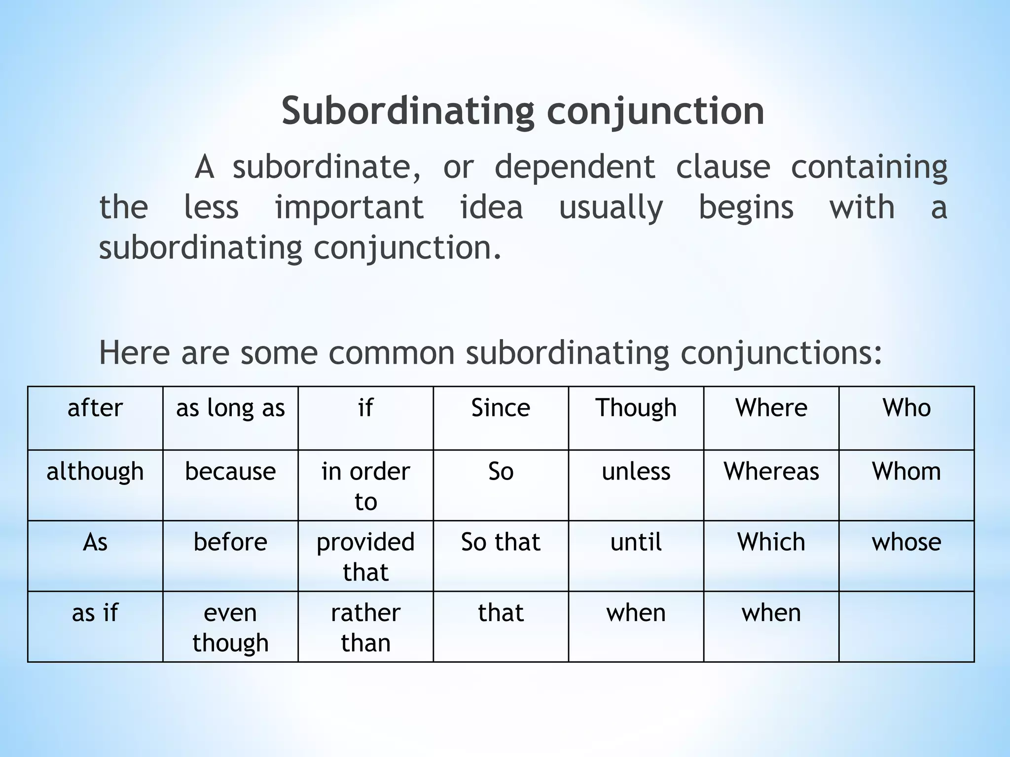 Stuctures of Subordination | PPTX