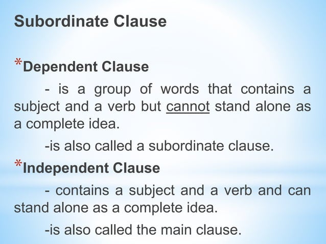 Stuctures of Subordination | PPTX