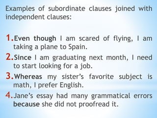 Stuctures of Subordination | PPTX