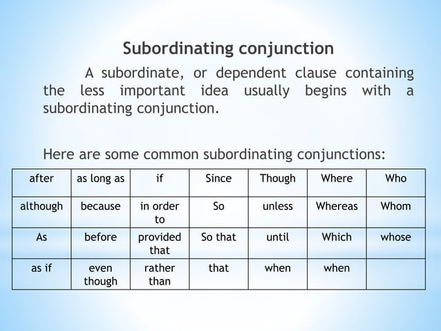 Stuctures of Subordination | PPTX