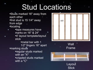 Stud Locations | PPT | Free Download
