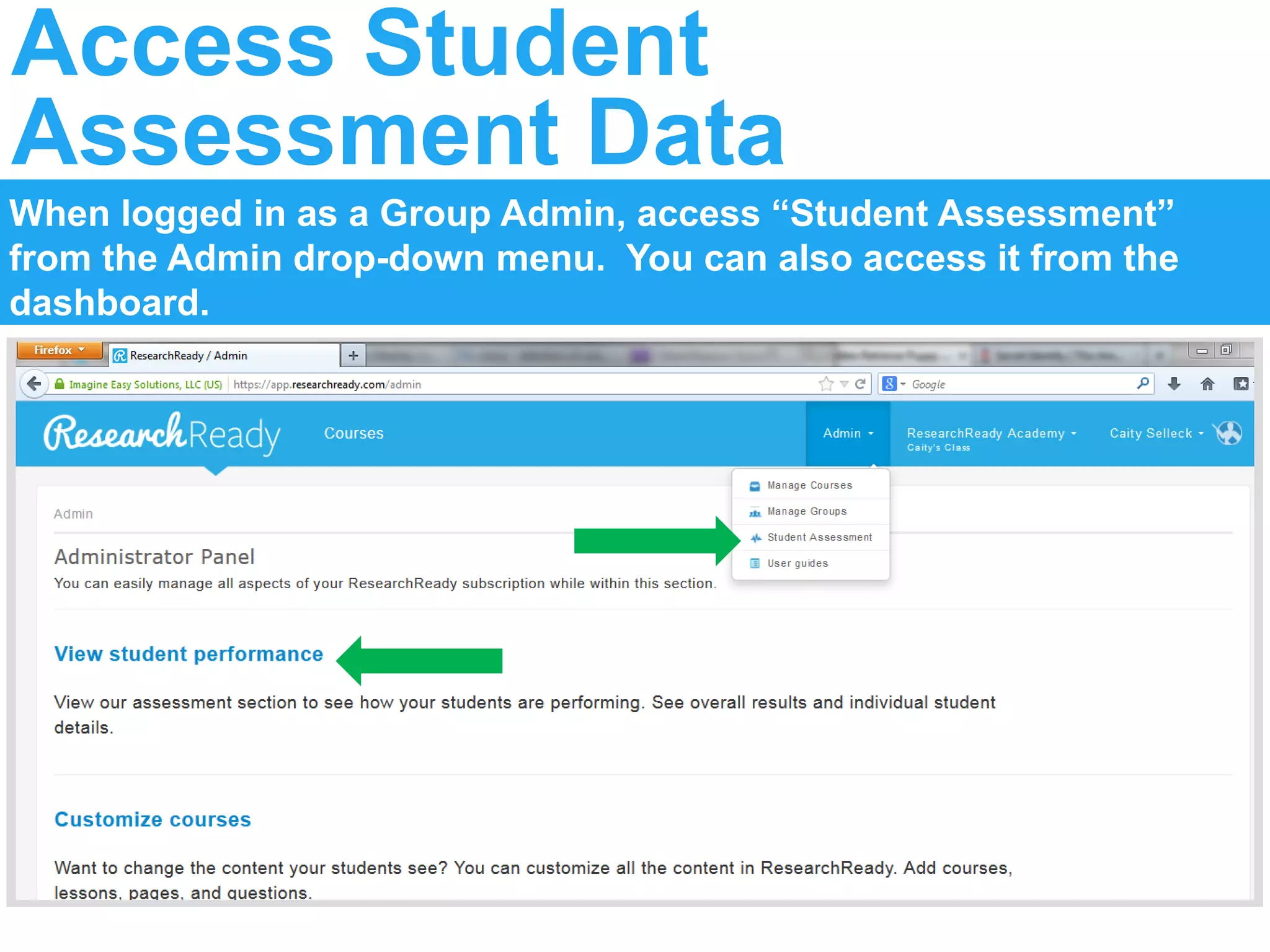 ResearchReady - Student Assessment Data | PDF
