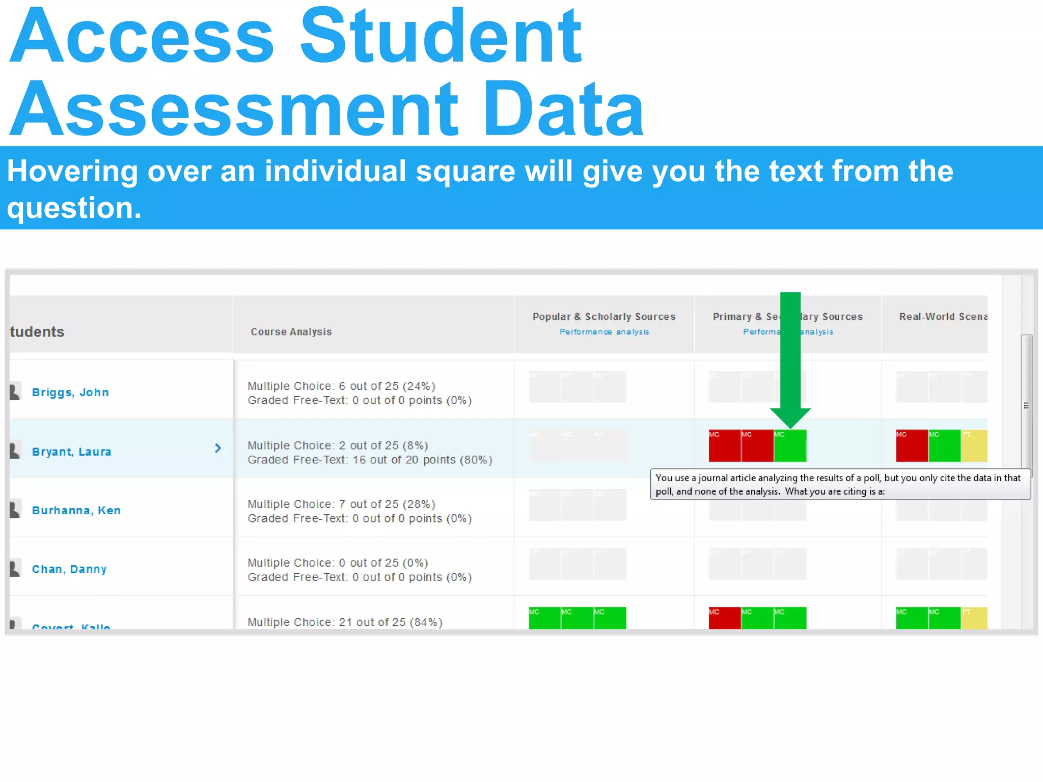 ResearchReady - Student Assessment Data | PDF