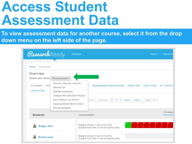 ResearchReady - Student Assessment Data | PDF