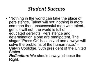 Student Success Statements | PPT