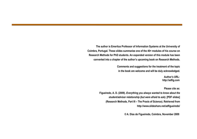 Student/Advisor Relationship | PPT