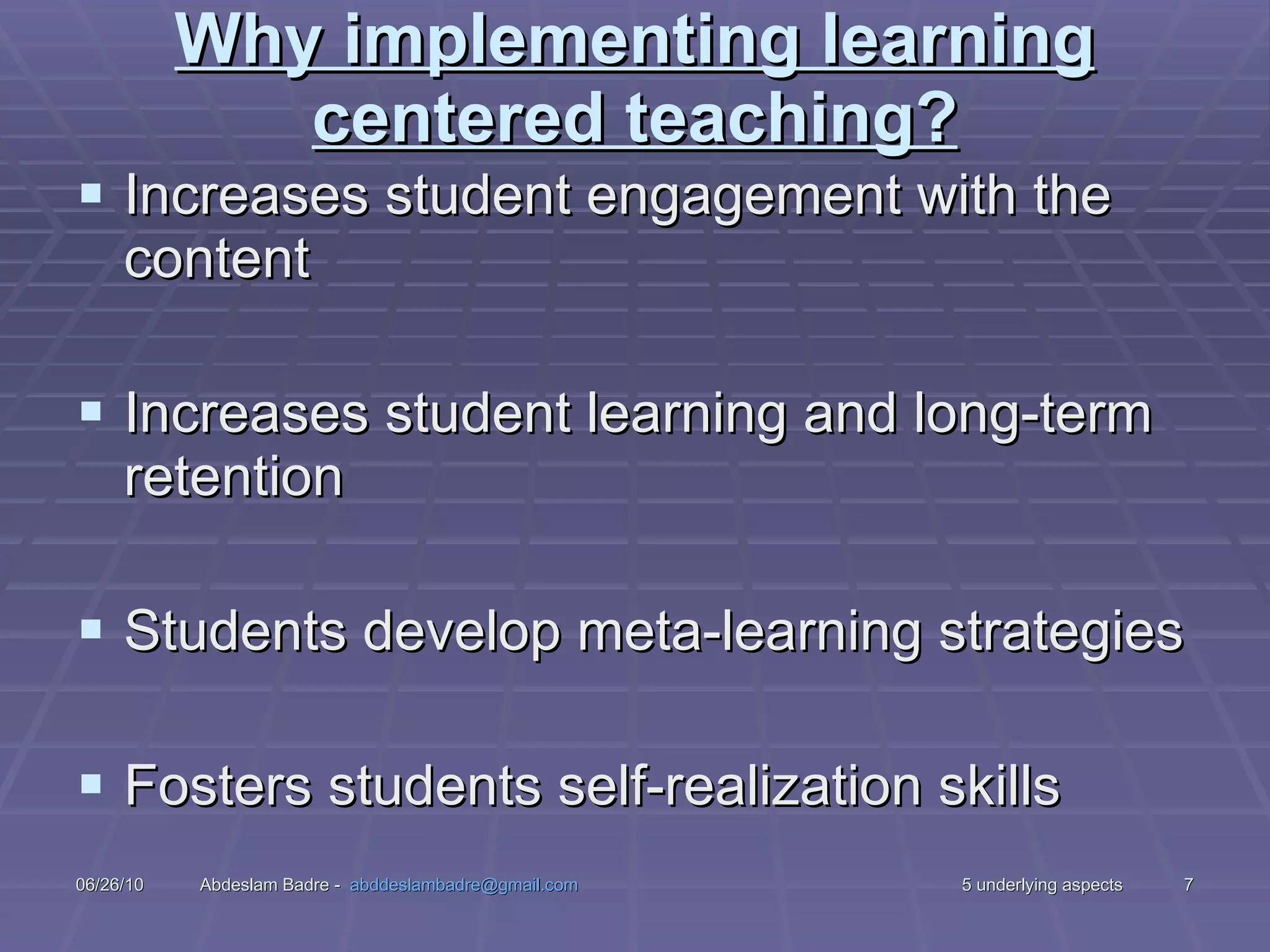 Student centered teaching | PPT