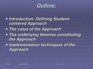 Student centered teaching | PPT