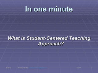 Student centered teaching | PPT