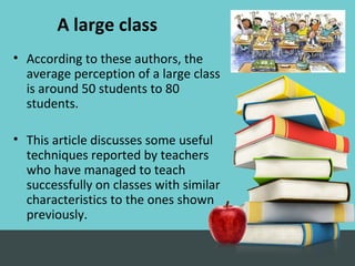 Student centered teaching in large classes with limited resources | PPT