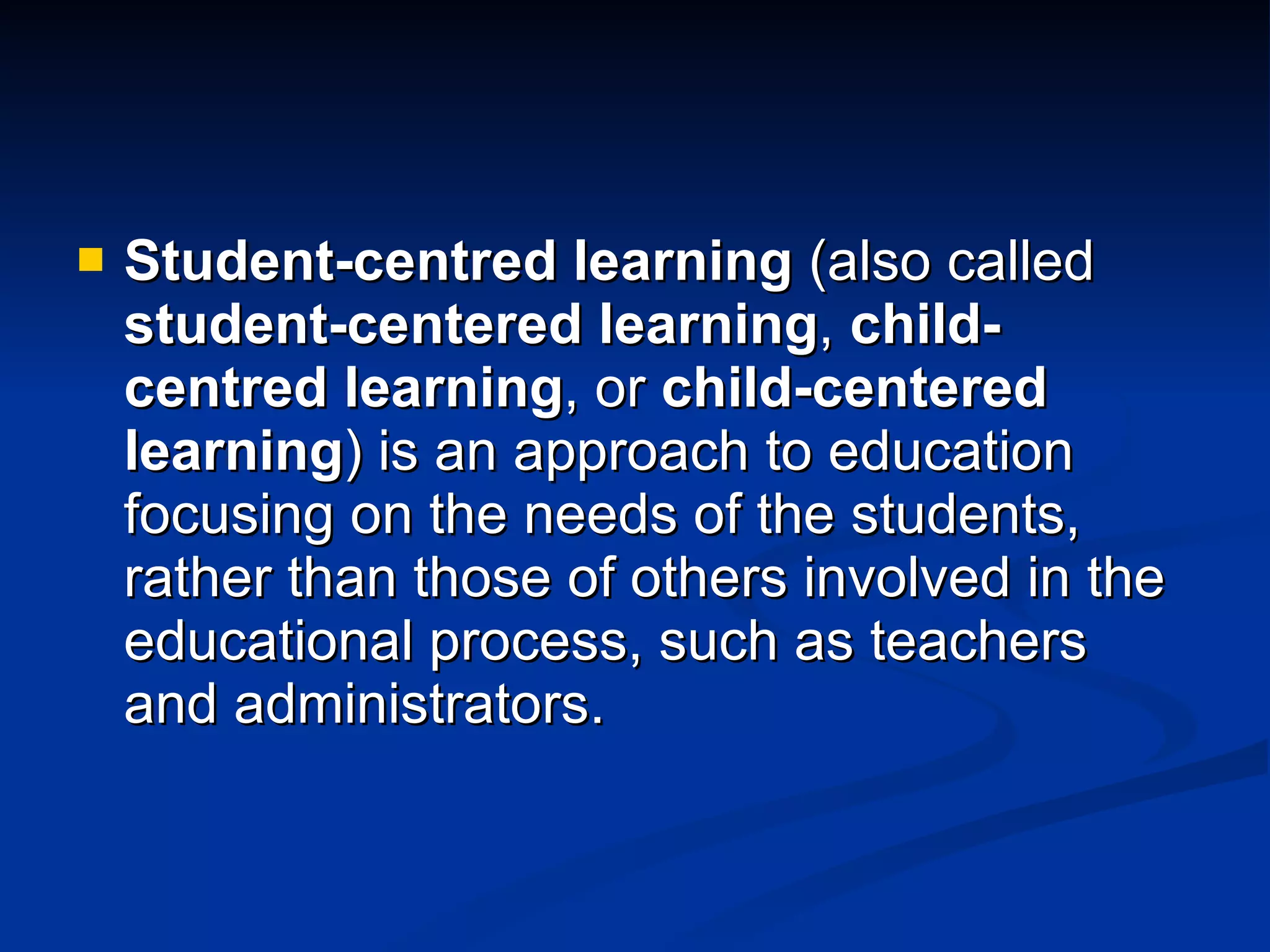 Student Centred Learning | PPT
