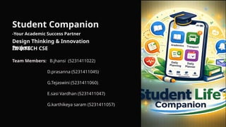 Student Companion App: Enhancing Academic Success through Design ...