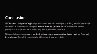 Student Companion App: Enhancing Academic Success through Design ...