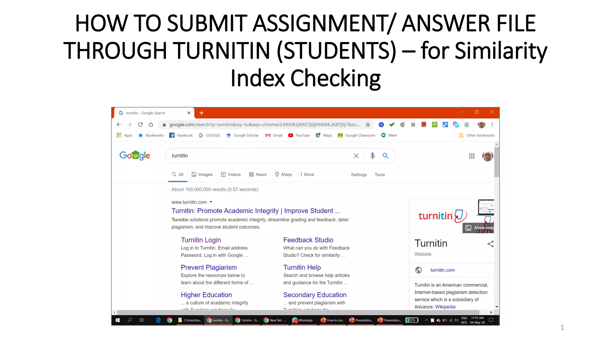 Student how to submit answer file -turnitin | PDF