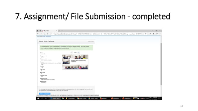 Student how to submit answer file -turnitin | PPT