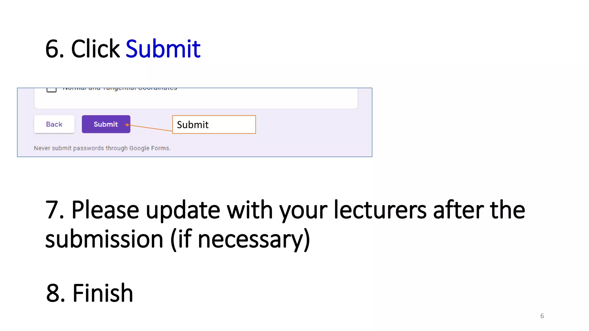 Student how to submit assignment-answer file at google form | PDF
