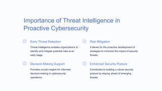 Threats Intelligence and analysis . pptx | PPTX